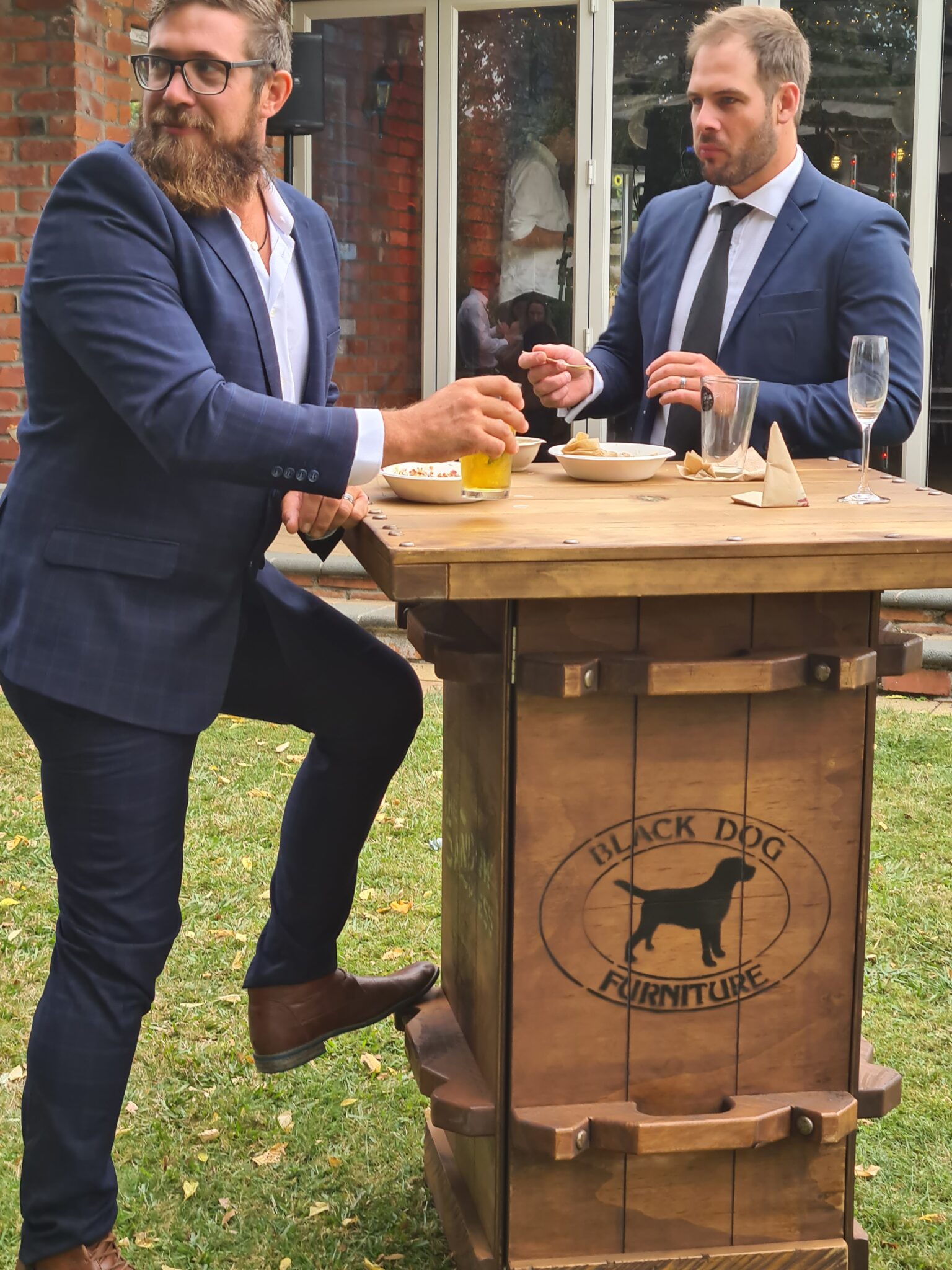 Rustic Furniture Hire | Wool Press Bar Leaner | $50/day hire | Black ...