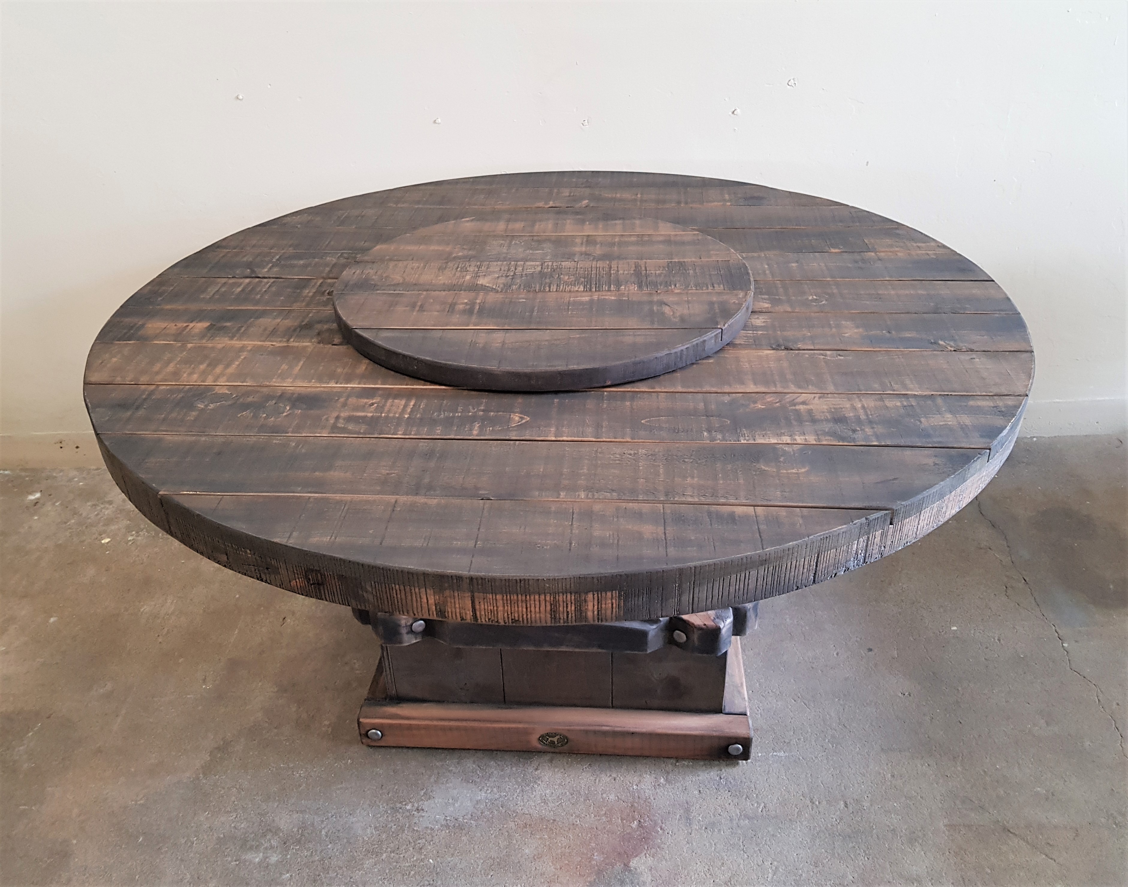 Round Woolpress Table - Black Dog FurnitureBlack Dog Furniture