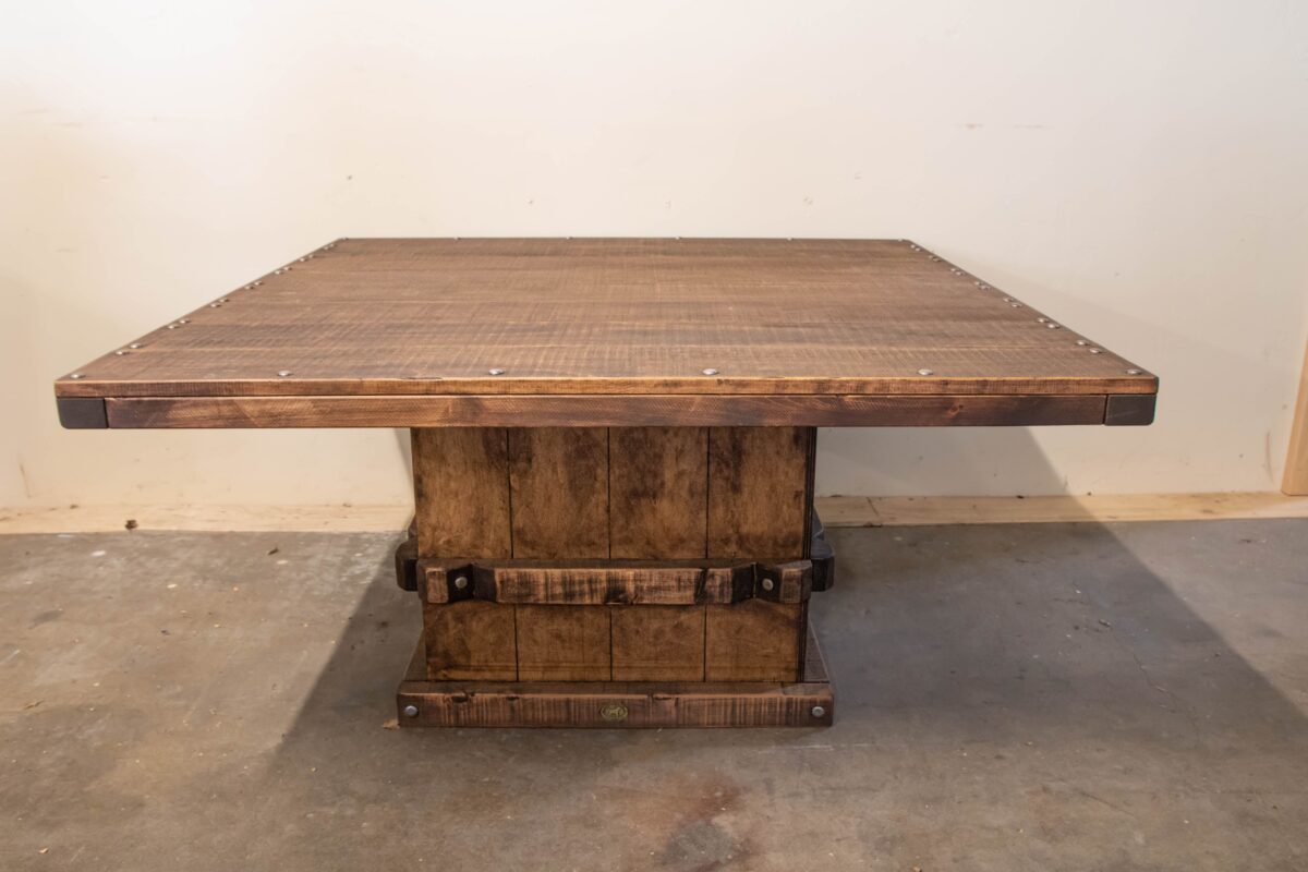 Woolpress Square Indoor Dining Table - Black Dog Furniture