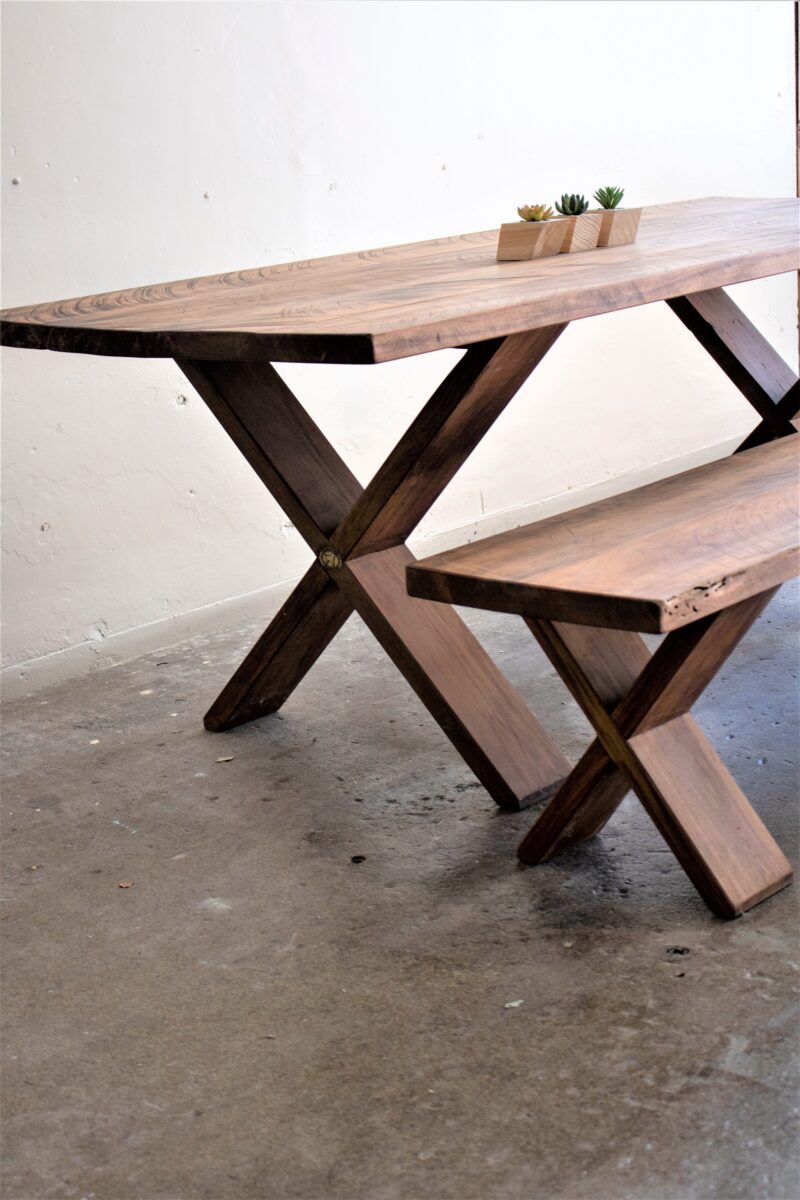 X-Leg Indoor Dining Table - Black Dog Furniture