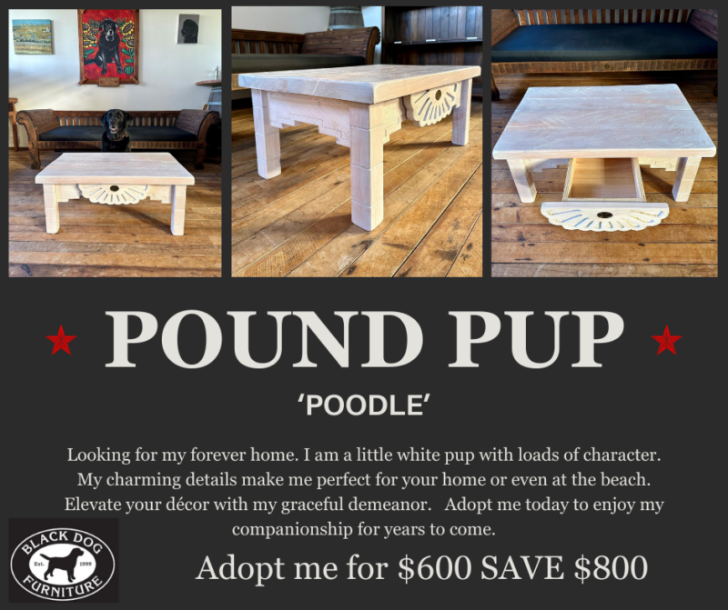 Poodle Table - Black Dog Furniture